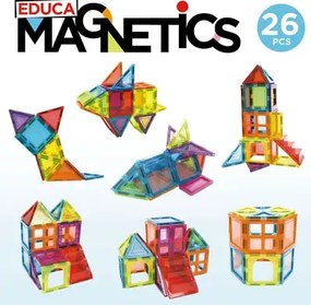 EDUCA Magnetická stavebnice Magnetics / 26 dílků