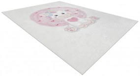 Dywany Łuszczów, Dětský kusový koberec Bambino 1128 Unicorn, 80x150, růžová, dětský pokoj