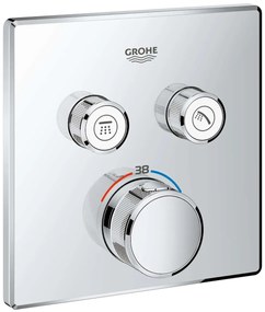Grohe Grohtherm SmartControl - Termostatická baterie pod omítku se 2 ventily, chrom 29124000