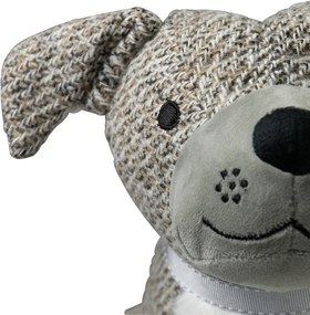 Šedá dveřní zarážka pes Dog - 25*21*26 cm
