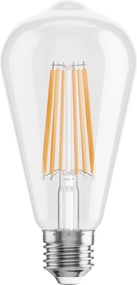 Mexen Vintis, LED filamentová žárovka E27, ST64, 10 W, teplá bílá 2700K, čirá, L152-E27-1027-00