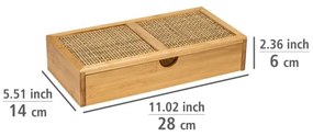 WENKO 25603100 – Organizér ALLEGRE 28x14 cm hnědá