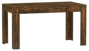 vidaXL Jídelní stůl kouřový dub 140 x 74,5 x 76 cm kompozitní dřevo