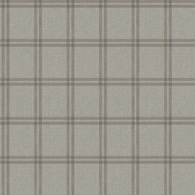 Vliesová tapeta na zed imitace hnědé látky, anglické káro 347624, Natural Fabrics, Origin