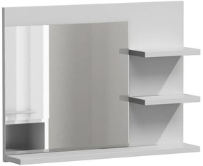 Shoptop Koupelnová polička se zrcadlem LUMO L3 bílá mat