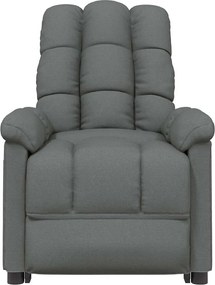 Elektrické masážní křeslo tmavě šedé textil 3073759