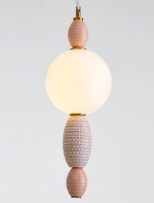 LED zlato-oranžovo-růžové designové svítidlo Obří