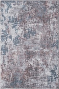 My Flair, Kusový koberec Avery grau/blau/braun – na ven i na doma, 120x180, šedá, chodba / předsíň
