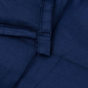 Zátěžová deka modrá 220 x 260 cm 11 kg textil