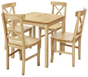 Jídelní stůl 8842A antik + 4 židle 867A antik