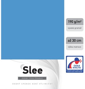 Slee jersey prostěradlo - denim Rozměr: 180 x 200 cm