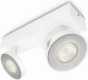 Philips Clockwork 2x4.5W bílá / LED bodové svítidlo / 1000lm / 2700K /