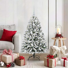 Umělý vánoční stromeček 120 cm 150 LED Teplá bílá PVC a ocel 3395733