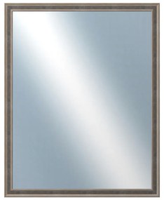 DANTIK - Zarámované zrcadlo - rozměr s rámem cca 80x100 cm z lišty TOOTH malá stříbrno černá (3164)