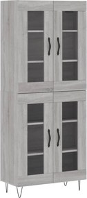 Skříň highboard šedá sonoma 69,5 x 34 x 180 cm kompozitní dřevo 3198311