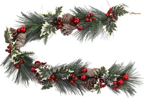 Přirozená girlanda se šiškami, 100 cm