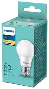 Philips | LED Žárovka Philips A60 E27/8W/230V 2700K | P4088