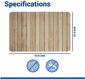 Z křemeliny koupelnová předložka v přírodní barvě 39x60 cm Lepiana – Wenko