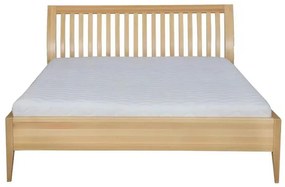 Drewmax LK191 140x200 cm dřevěná postel masiv buk dvojlůžko