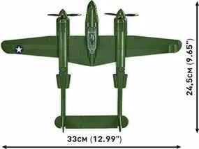 COBI 5882 II WW Lockheed P-38 Lightning / 332 kostek / 1:48 / od 7 let