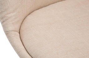 Konferenční židle Borneo V2 bílá konstrukce látka – krémová