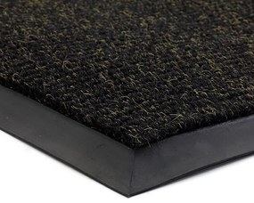 Černo-hnědá textilní zátěžová čistící rohož Catrine - 110 x 160 x 1,35 cm