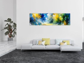 Obraz - Abstraktní slunečný den (170x50 cm)