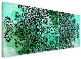 Malvis ® Vícedílný obraz - Mandala na akvarelu II. Velikost: 150x60 cm