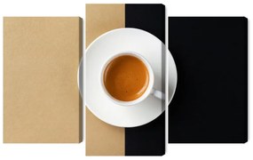 Vícedílný obraz Šálek Italské Kávy Nedostatek Nedostatek Přírodní plátno 60x40