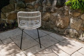 Zahradní ratanová retro židle  DINAN přírodní