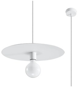 Bílé závěsné svítidlo ø 40 cm Livago – Nice Lamps