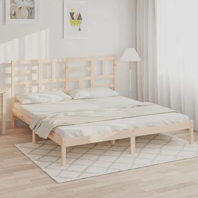 Rám postele masivní dřevo 180 x 200 cm Super King Size,  3105965