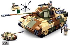 Sluban Army N38-B0859 Maskovaný tank střední 2v1