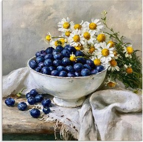 Tištěný obraz na plátně 32x32 cm Blueberry Bowl – Styler