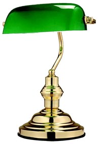 GLOBO Stolní lampa ANTIQUE, 36cm, zelená 2491