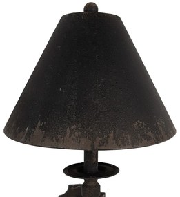 Černá antik nástěnná lampa Victoria - 31*32*117 cm E27/max 1*60W
