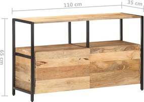 Příborník 110 x 35 x 65 cm masivní mangovníkové dřevo 320918
