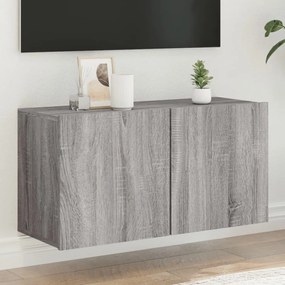 vidaXL TV skříňka nástěnná 80 x 30 x 41 cm [836964] Barva: šedá sonoma