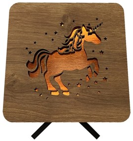 Li-Go "Jednorožec" lampa 19x19cm provedení povrchu: dub světlý