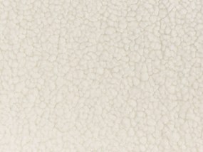 Buklé houpací křeslo krémové bílé/ černé ANASET Beliani