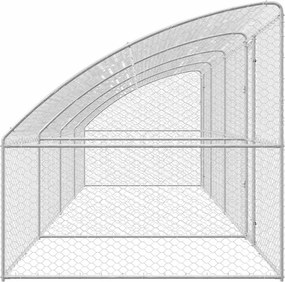 Psí kennel 4 ks Stříbrná 8 x 2 x 2 m Pozinkovaná ocel 3368340