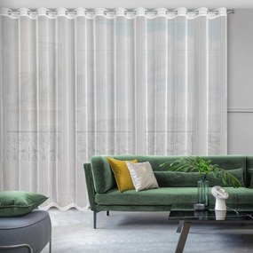 ZÁCLONA NA KROUŽCÍCH NOELIA 300 CM X 250 CM CM BÍLÁ