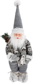 Vánoční dekorace Santa Claus s pytlem 50 cm