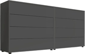 XXXLutz ŠIROKÁ KOMODA, antracitová, 158/73/33 cm MID.YOU - Široké komody - 001067001403