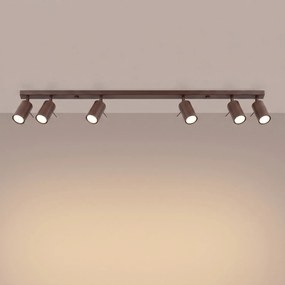 Sollux Lighting Stropní svítidlo RING 6L hnědé