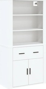 vidaXL Skříň highboard kompozitní dřevo [3185375] Barva: hnědý dub