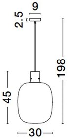 Nova Luce Závěsné svítidlo CINZIA čiré sklo bílá kabel mosazný zlatý kov E27 1x12W