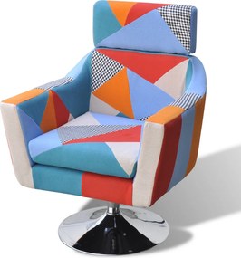 VidaXL TV křeslo patchwork textil