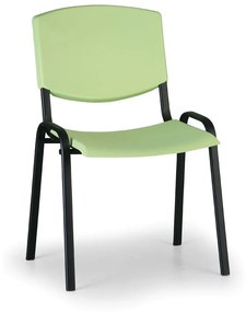 Konferenční židle Design - černé nohy, zelená
