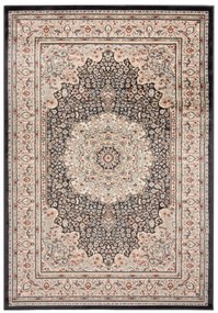 Kusový koberec klasický NEMRUT 8582A Antracitový šedý Rozměr: 100x200 cm